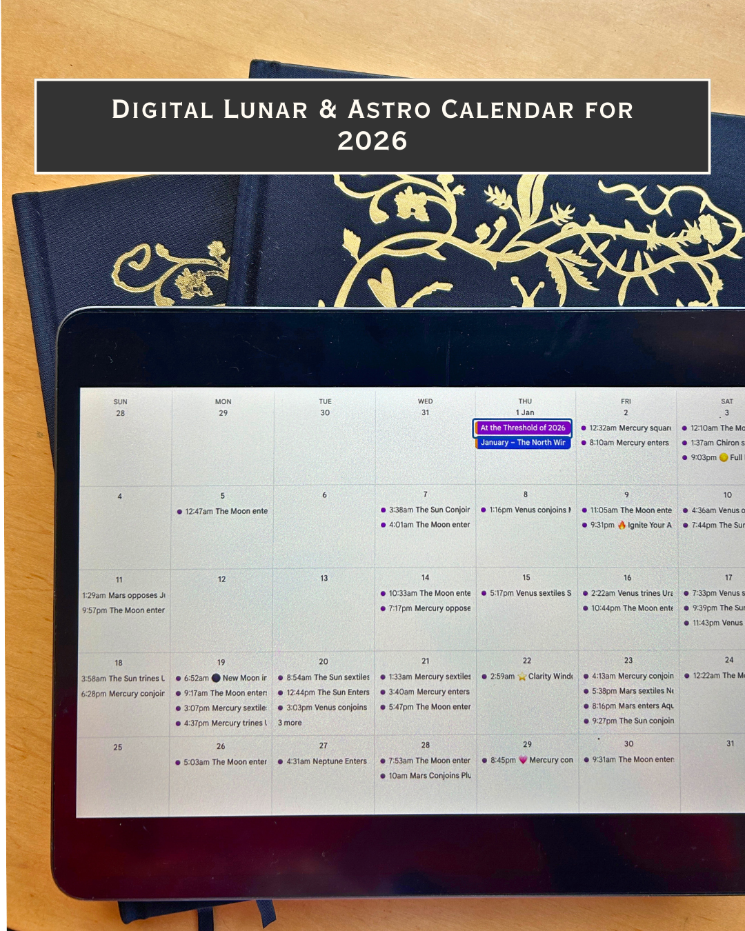 The Lunar Architect: 2026 Astro Calendar – TheWitchesCircle